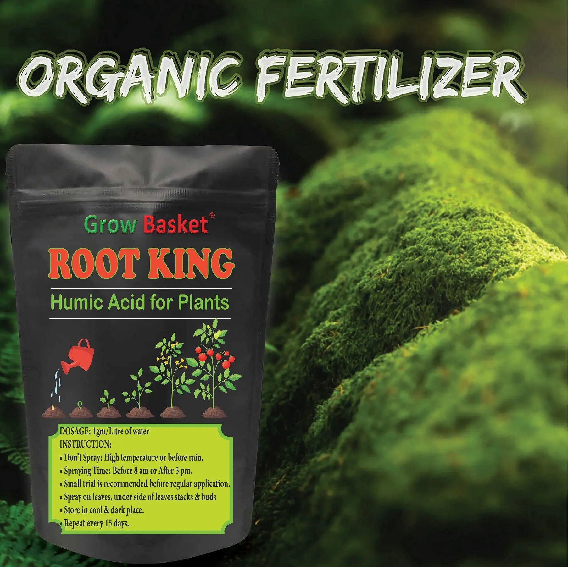 Humic Acid (98%) Fertilizer for Plants – Root Booster & Soil Tonic