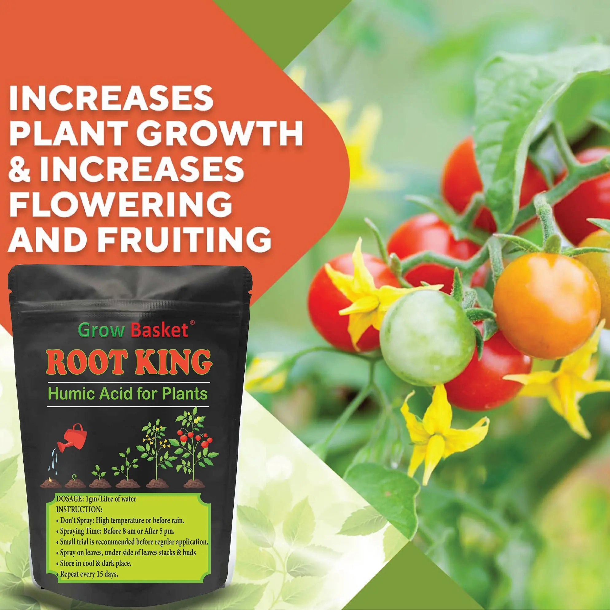 Humic Acid (98%) Fertilizer for Plants – Root Booster & Soil Tonic